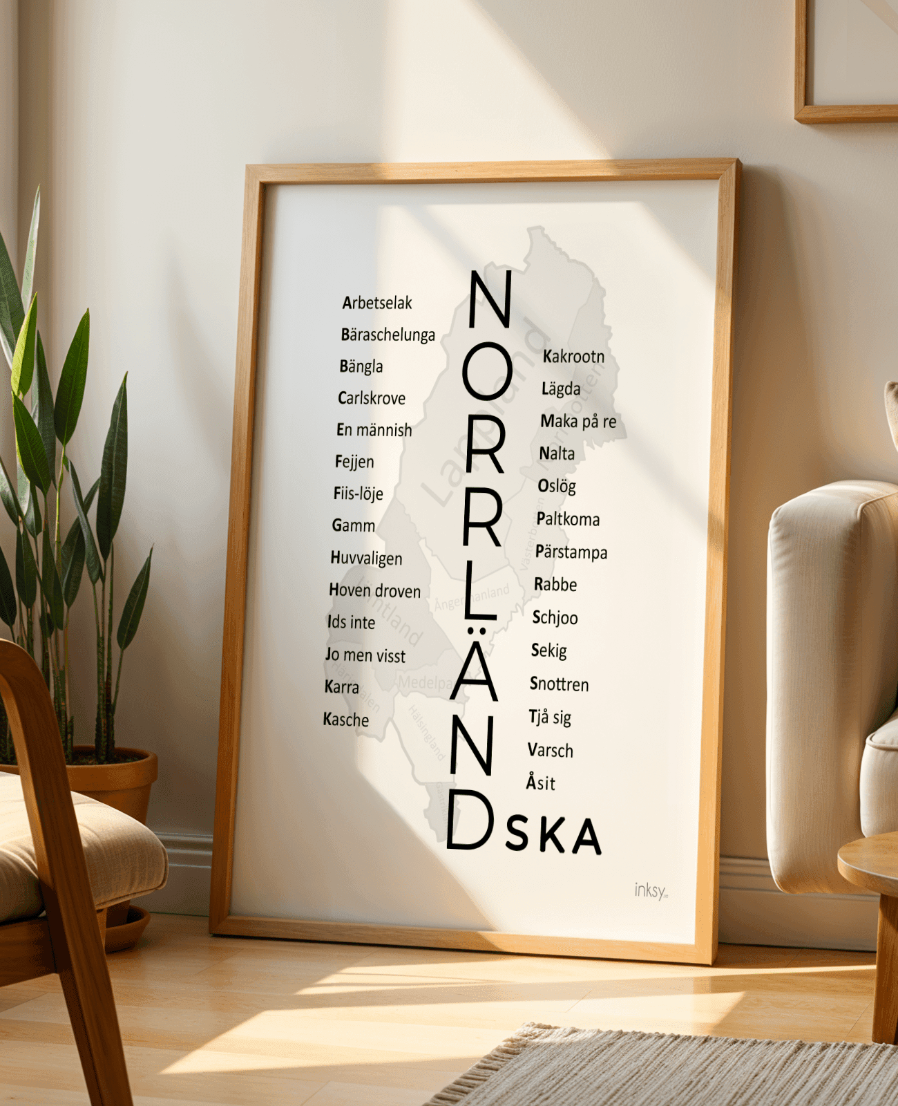 Norrländska dialektposter - Inksy - Unika posters för varje hem.