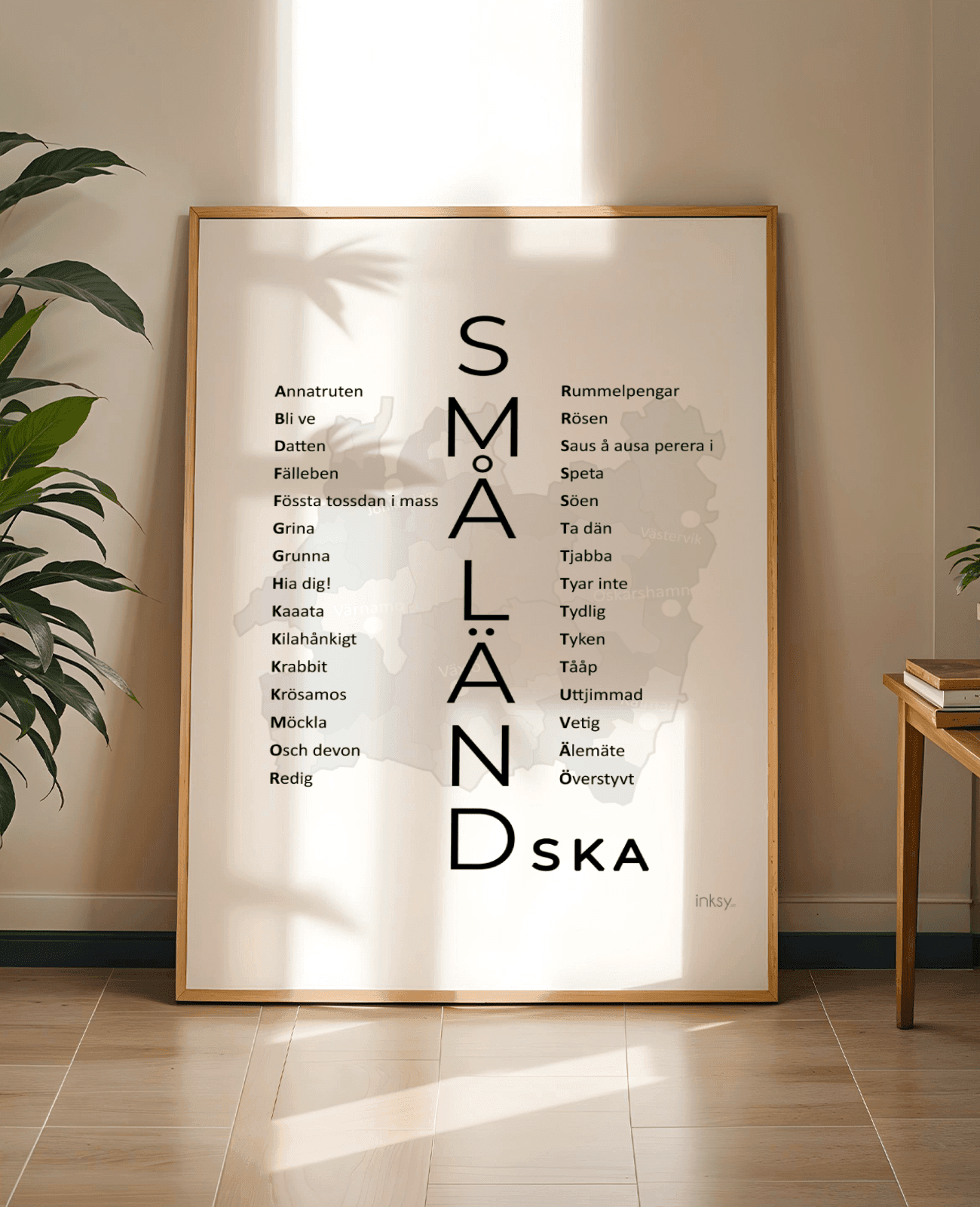 Småländska dialektposter - Inksy - Unika posters för varje hem.