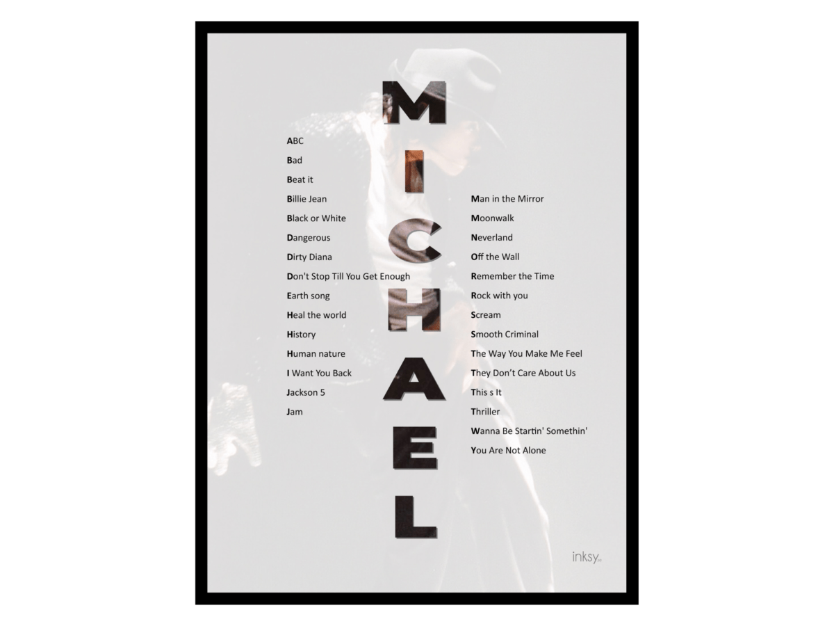 Michael Jackson - Inksy - Unika posters för varje hem.